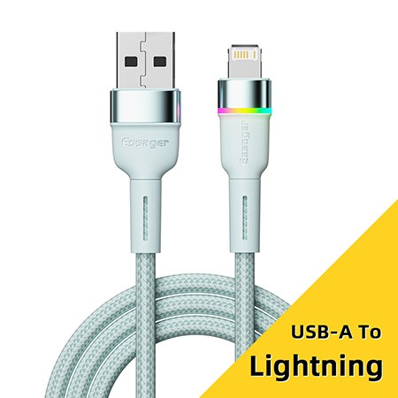 ESSAGER Cable Para Iphone Lightning 2m Iphone Cable Usb Lightning Carga ...